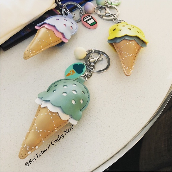 Zara | Accessories | Ice Cream Cone Keychains | Poshmark